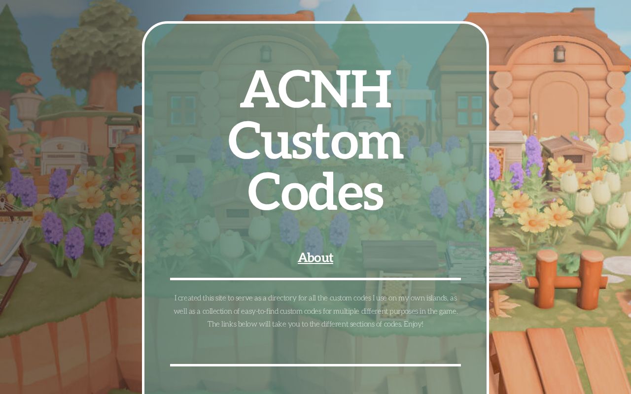 Doodlesimss' ACNH Codes Directory